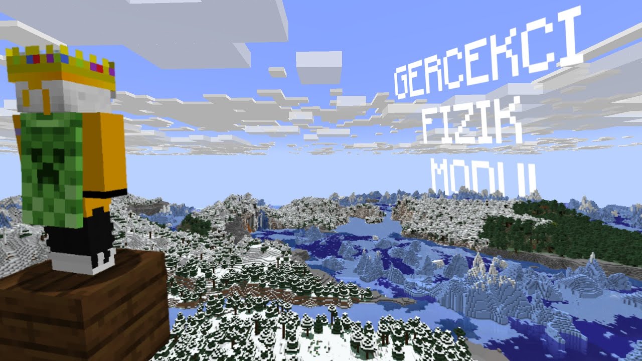 Minecraft'ı Bitiriyorum AMA Fizik Modu İle! - YouTube