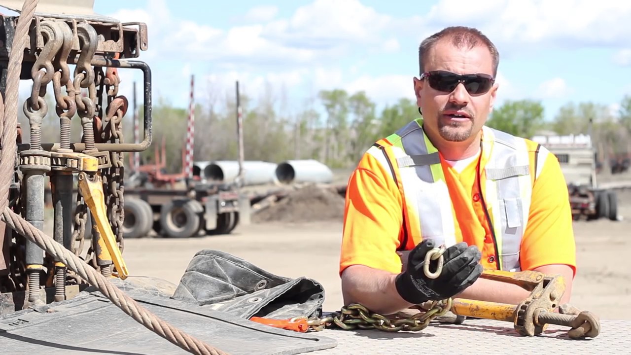 Cargo Securement Heavy Equipment - YouTube