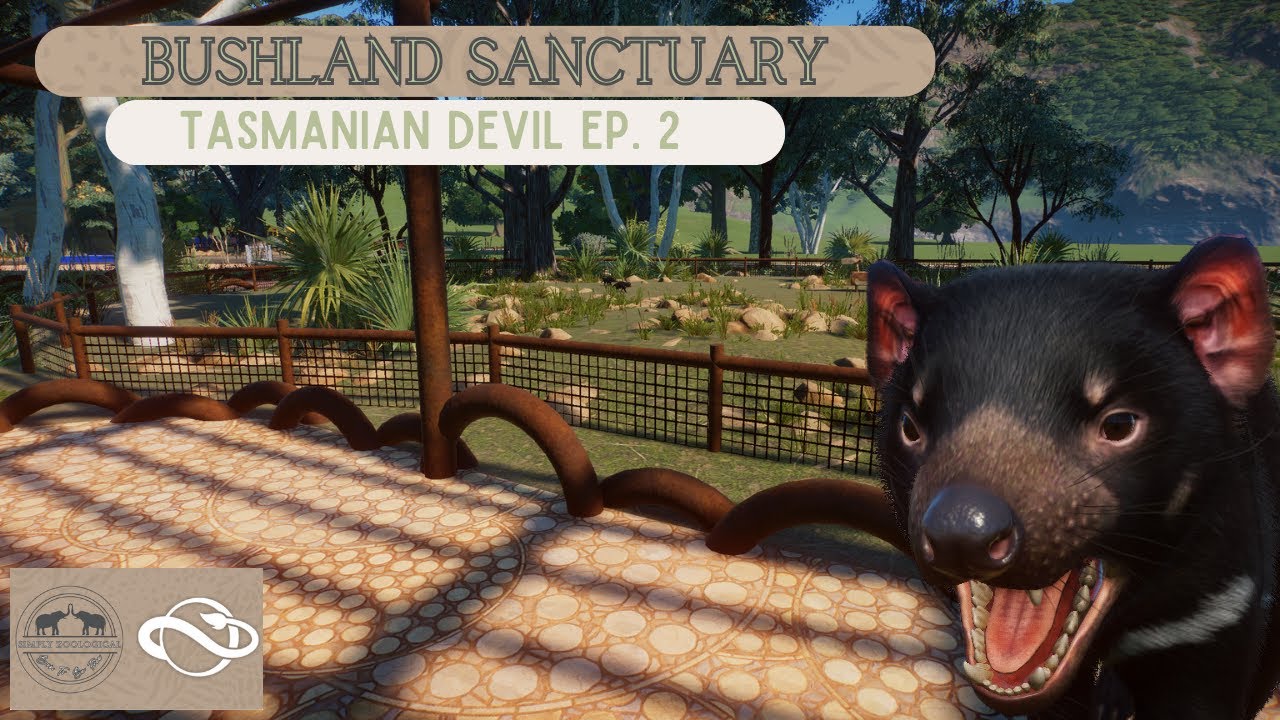🦘 Tasmanian Devil | Planet Zoo Speed Build | Bushland Sanctuary Ep. 2 - YouTube