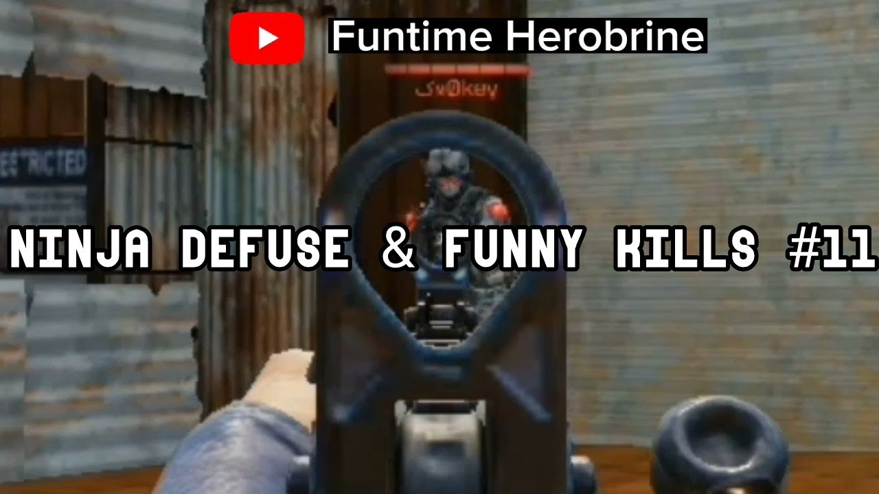 Ninja Defuse & Funny Kills #11 - Call of Duty Mobile|Funtime Herobrine - YouTube