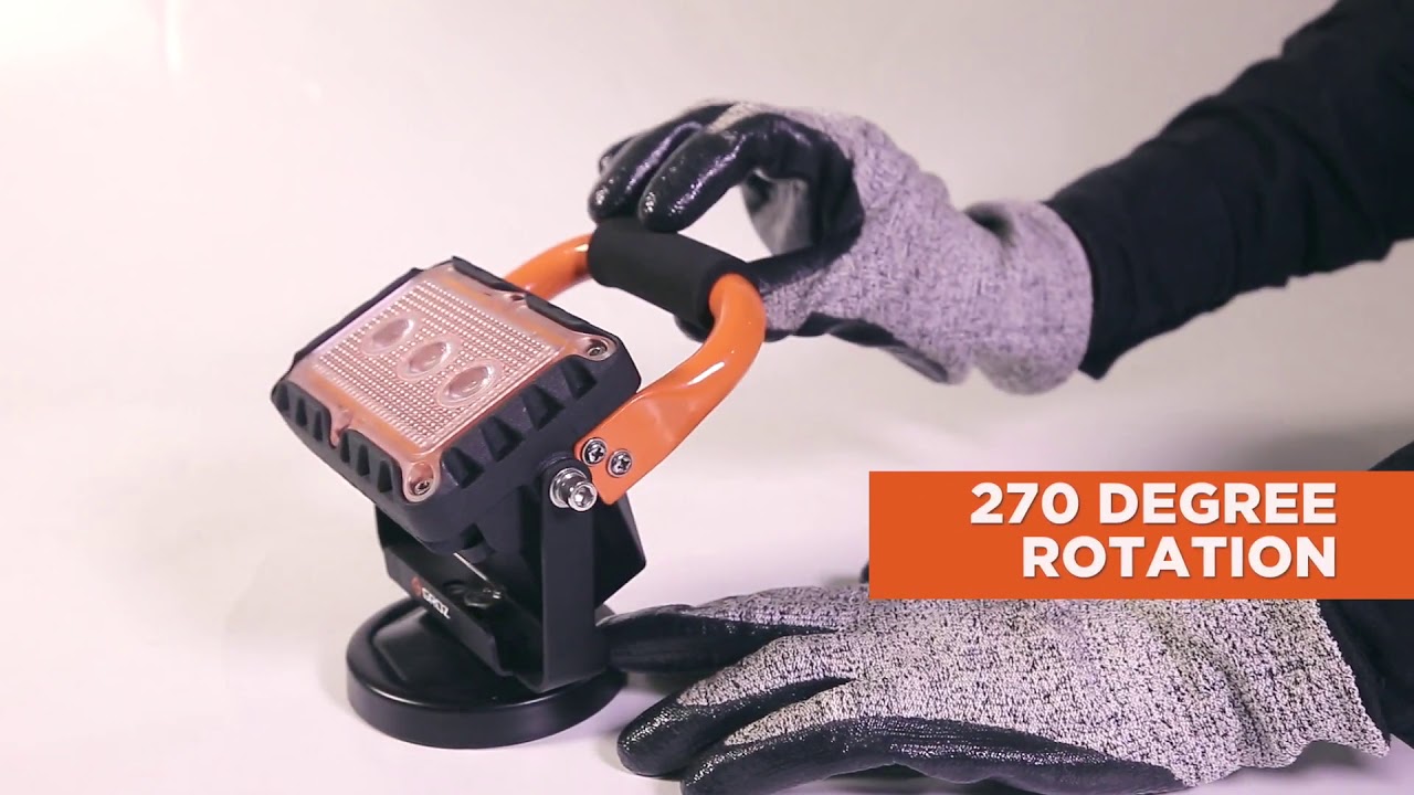 Rechargeable LED Site Lamp - YouTube