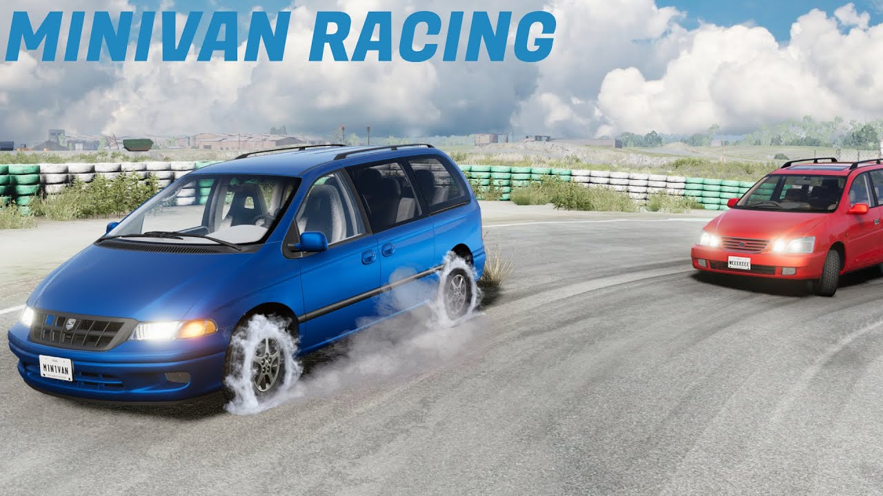 Minivan Racing - BeamNG - YouTube