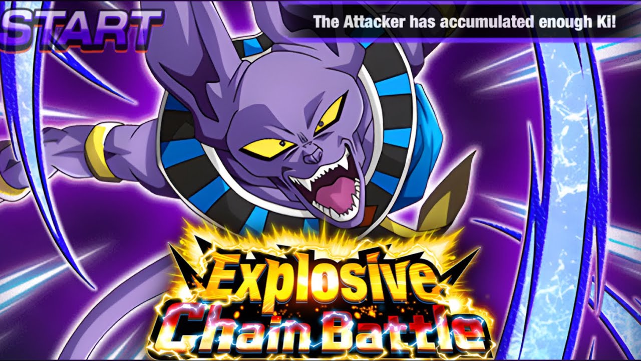 EXPLOSIVE CHAIN BATTLE AGAINST BEERUS TOP 10%! STRATEGY AND LUCK ...
