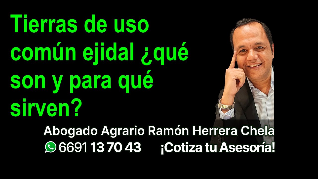 ¿qué son las tierras de uso común y cómo se aprovechan? - YouTube