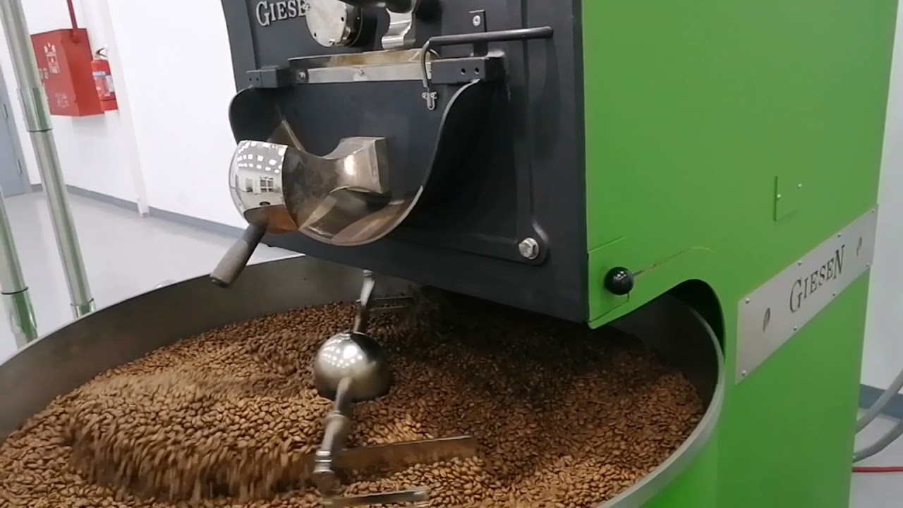 GIESEN coffee-roasters Green 15WA Machine - YouTube