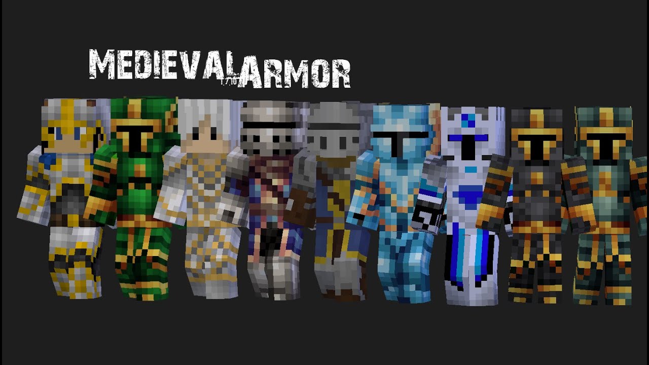 Minecraft Mod - Seja um cavaleiro medieval - MedievalArmor 1.7.10 - YouTube