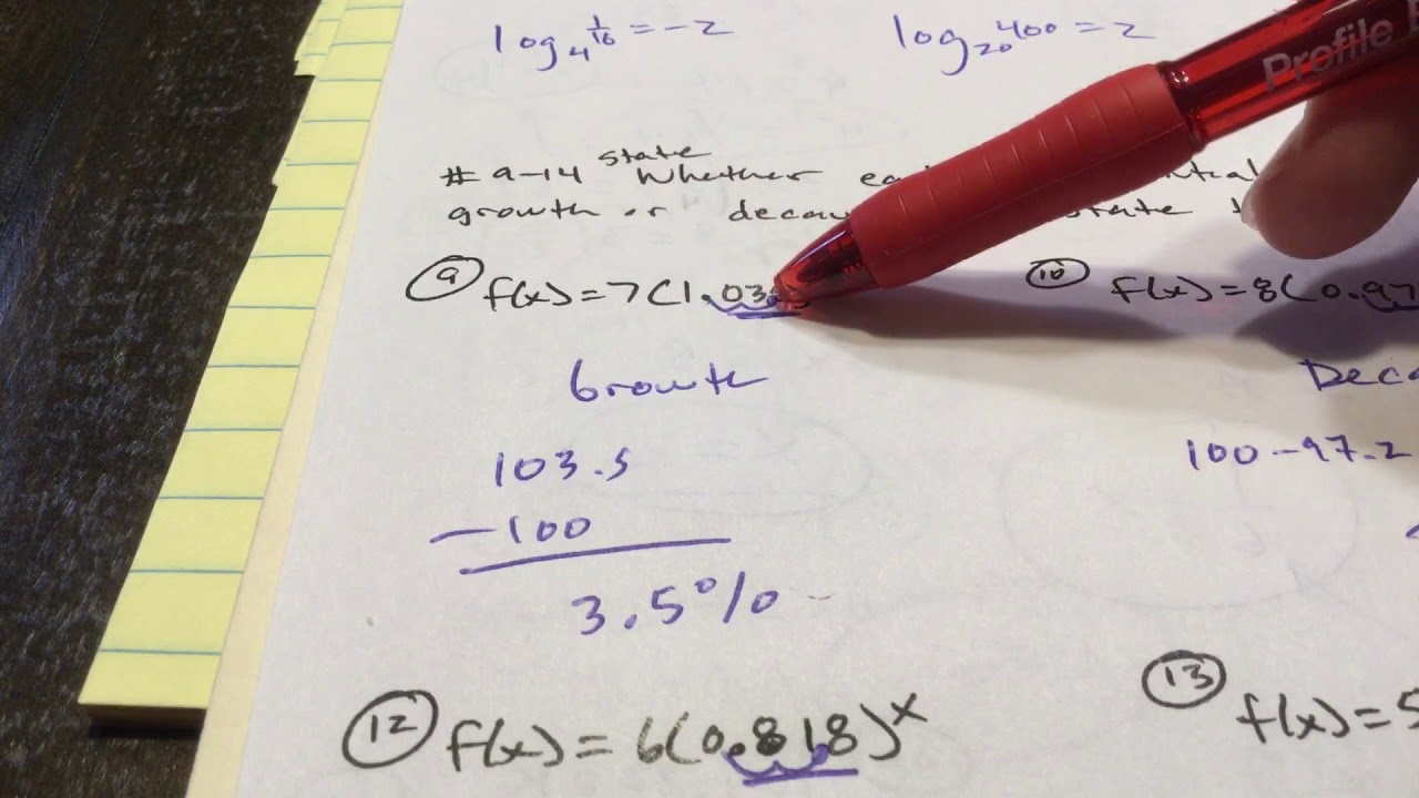 Honors Algebra 2 Chapter 7 Test Review Video #1 Spring 2020 - YouTube