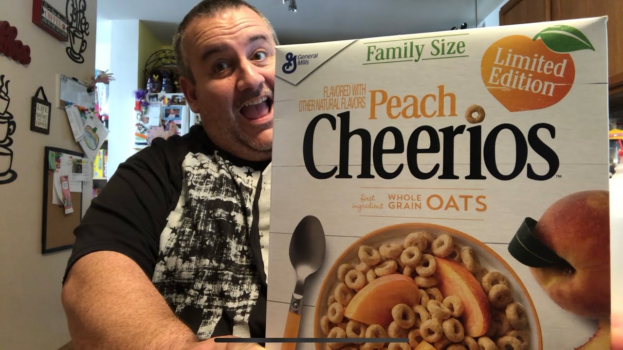 Limited Edition Peach Cheerios (2018) - YouTube