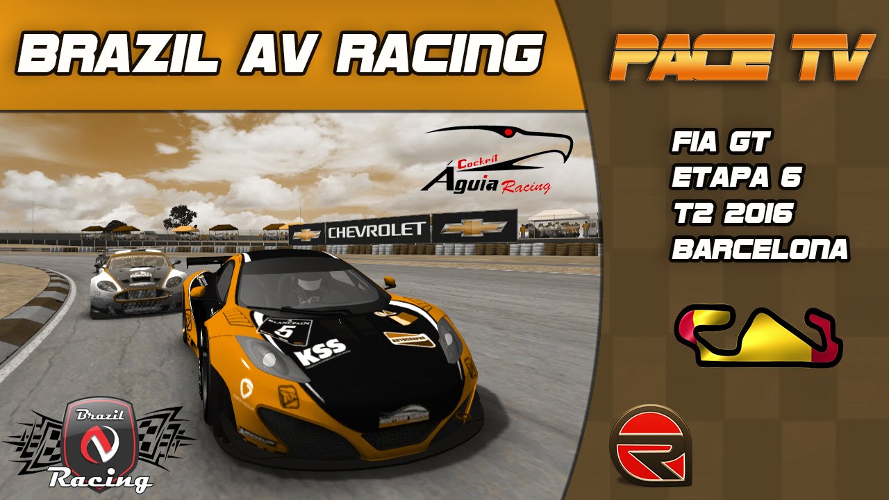 BRAZIL AV RACING - FIA GT - T2/2016 - 6ª ETAPA BARCELONA - YouTube