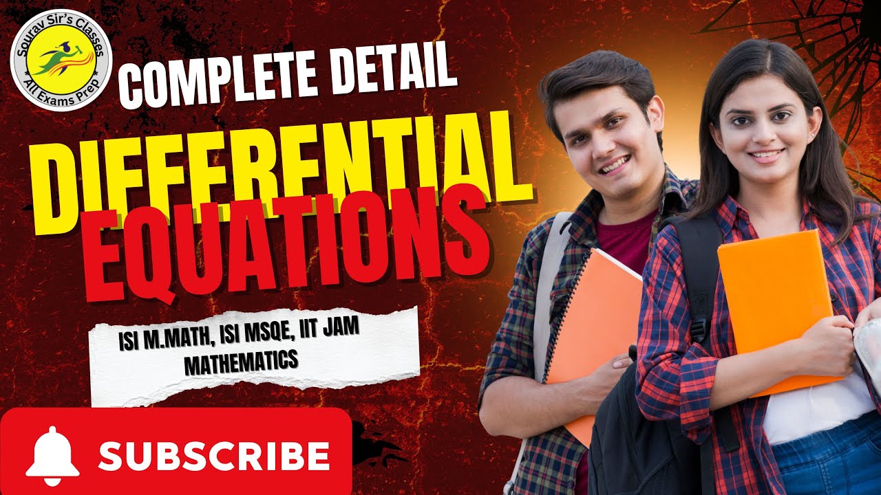 ISI/IIT JAM/TIFRGS Differential Equation Solution | Key Math Problem Explained #ISI #IITJAM # ...