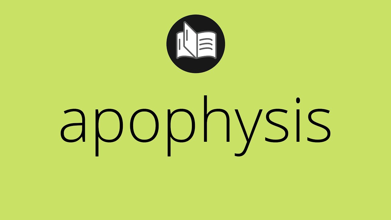 What APOPHYSIS means • Meaning of APOPHYSIS • apophysis MEANING ...