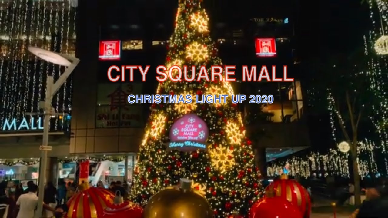 City Square Mall Christmas light up 24th December 2020 | A Roaring Dino ...