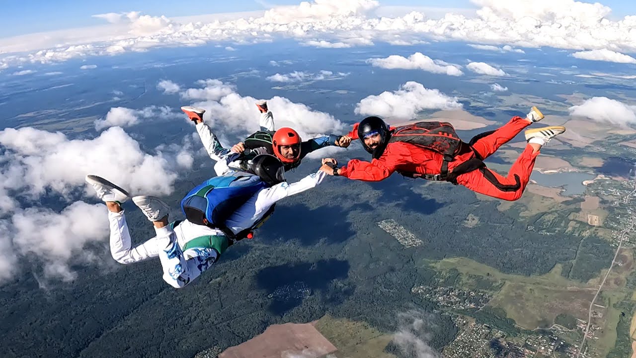 🪂Together in the Skies A Four Way Freefall Skydiving Experience🪂 - YouTube