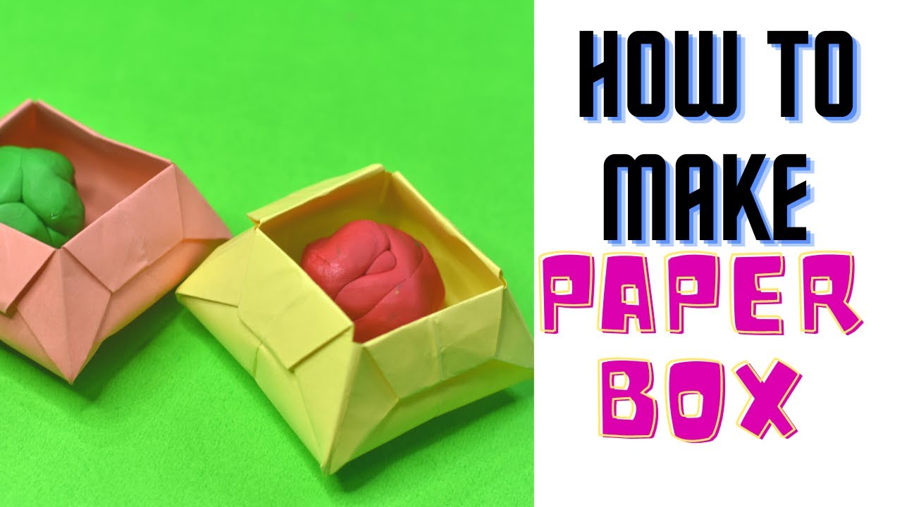 How to make paper box || origami paper crafts easy and simple ...