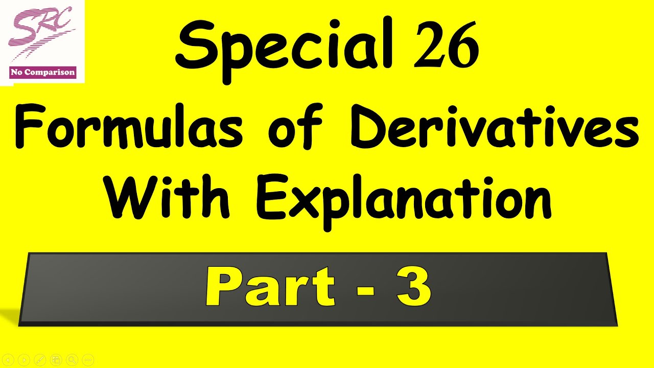 DERIVATIVE OF Algebraic Function with Explanation , with Examples ...