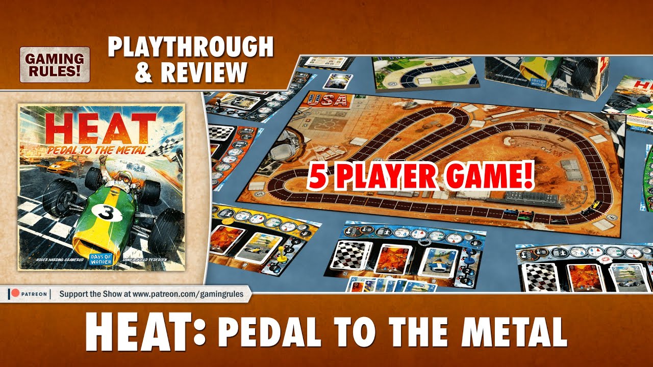Heat: Pedal to the Metal - 5-player playthrough - YouTube