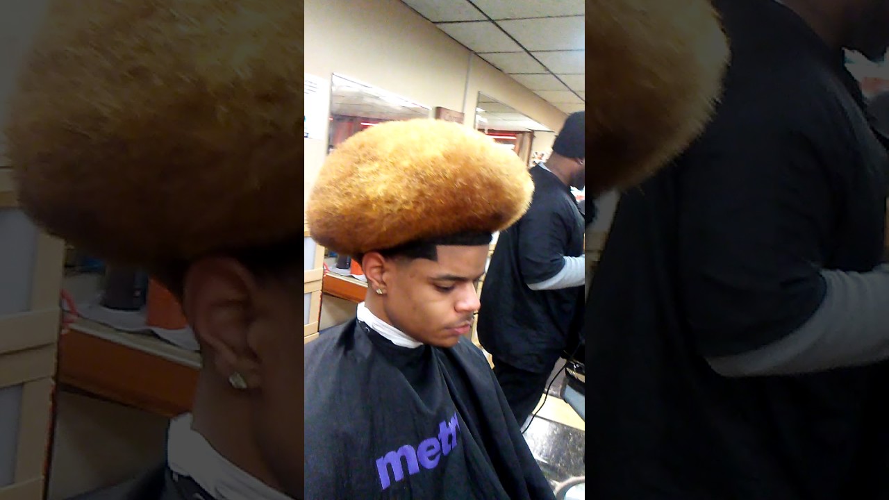Afro shape- up with taper - YouTube