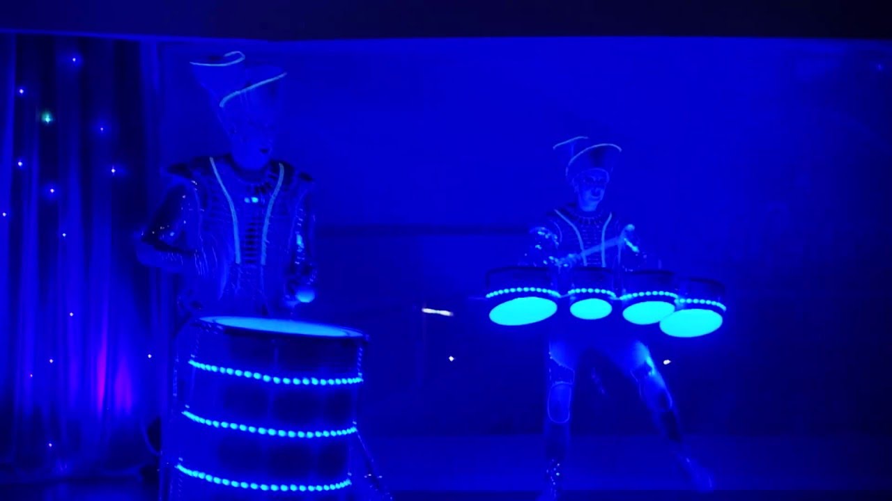Sparklers - LED Drummers - Corporate Event Entertainment - YouTube