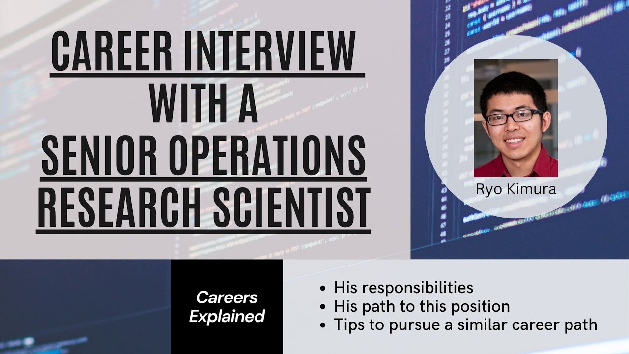 What does a Senior Operations Research Scientist do | A day in the life ...