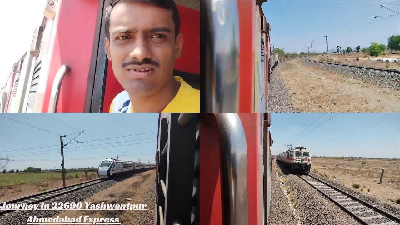 Bhishan Garmi Mai Safar Onboard 22690 Yashwantpur Ahmedabad Sf Express ...