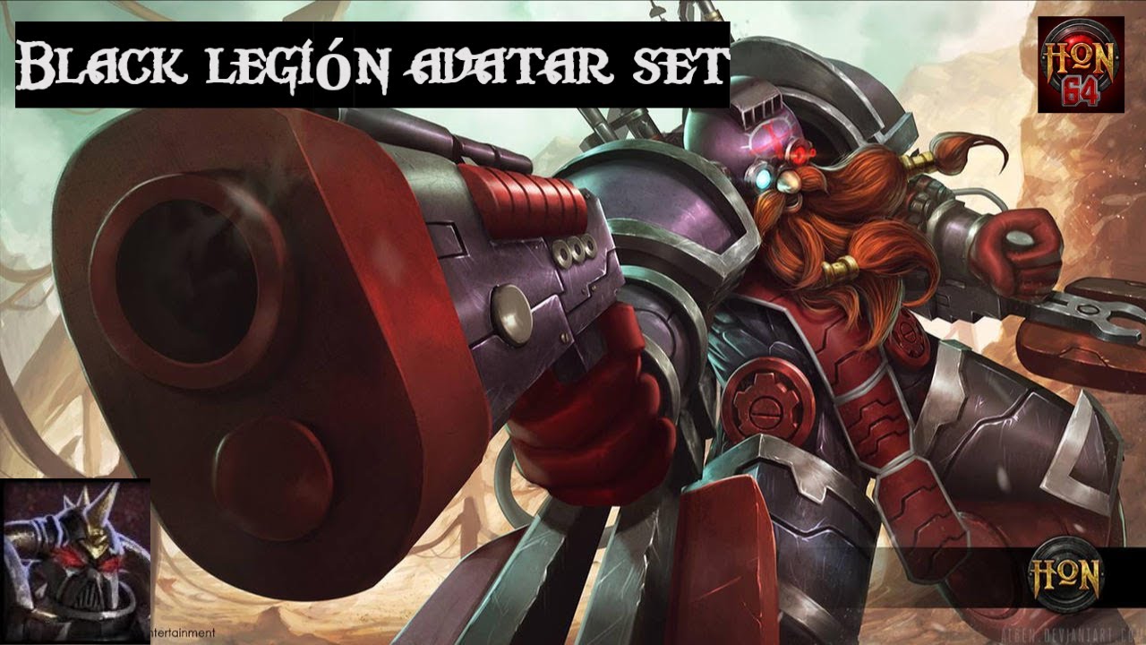 HoN | Black Legion Avatars Set | - YouTube