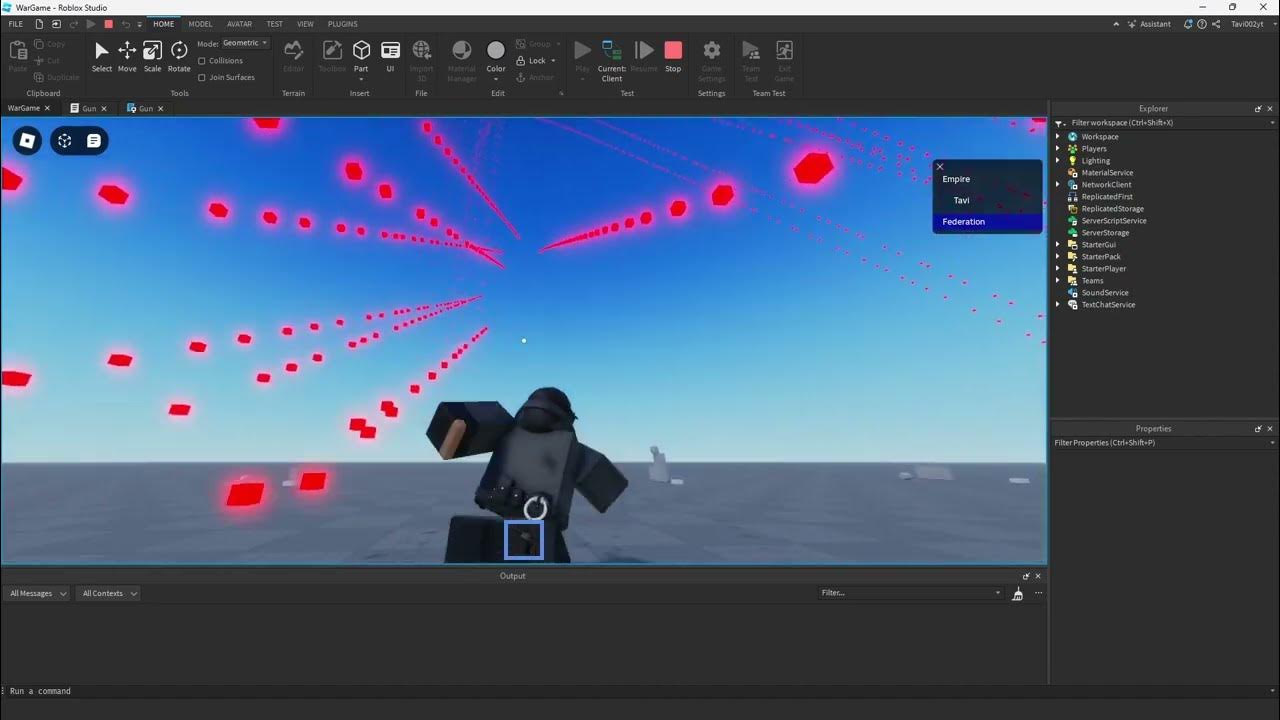 Realistic Gun Raycasting | #roblox - YouTube
