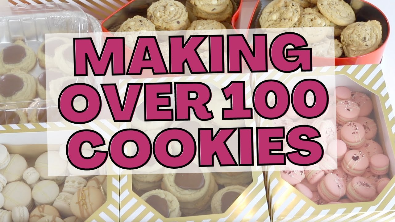 Making over 100 cookies - YouTube