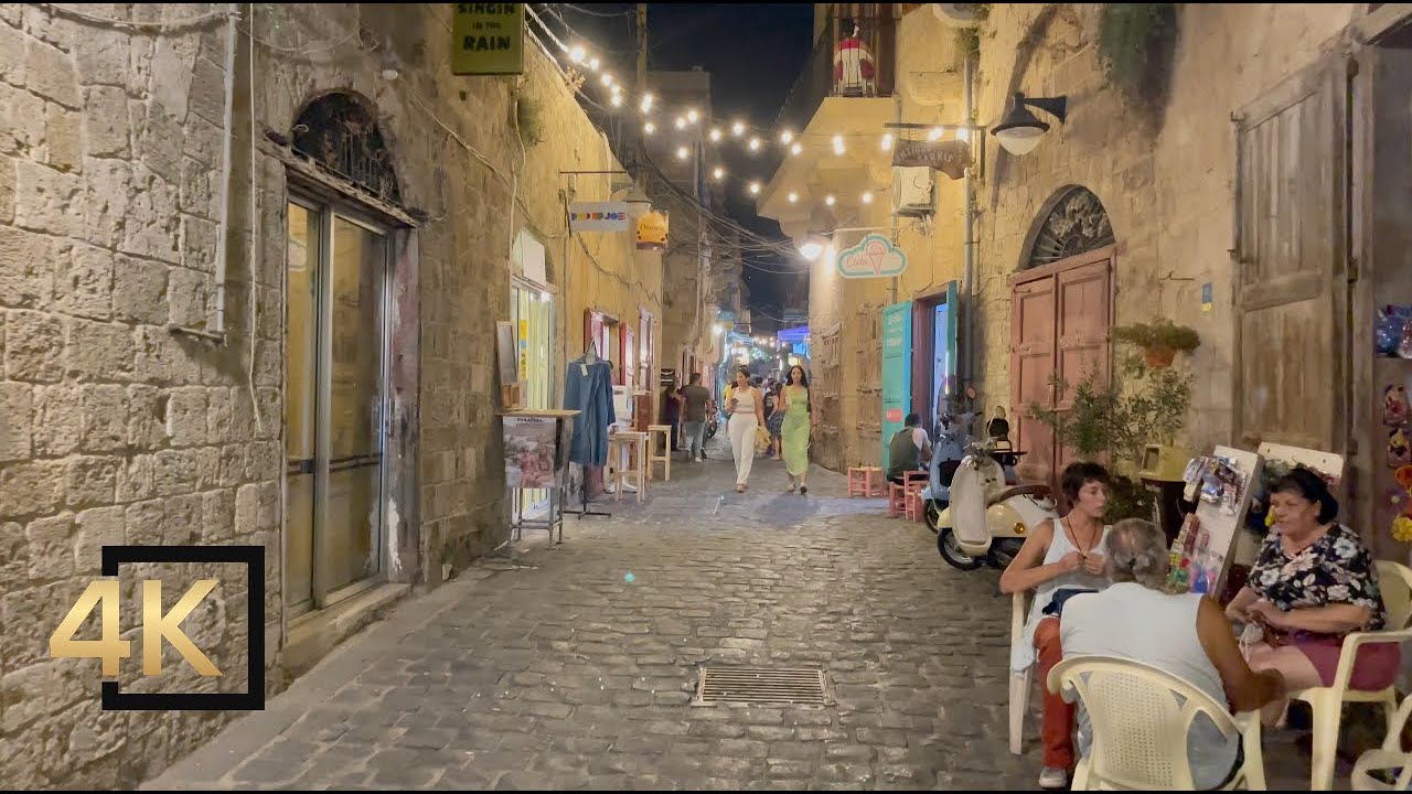 Night Walk In Batroun Lebanon | Batroun Lebanon | Walking Tour 4K ...