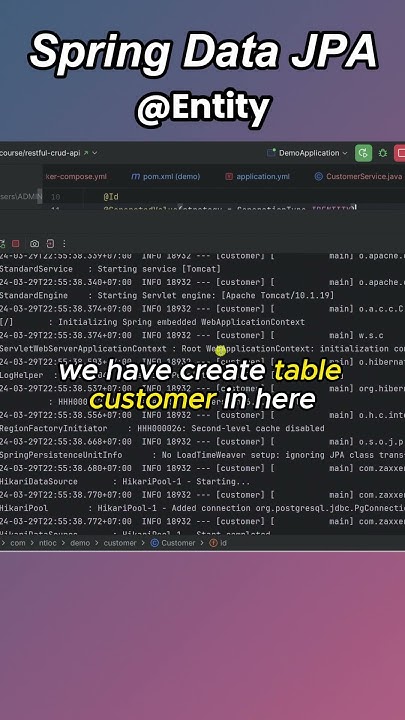 Spring Data JPA - @Entity in Action #springdatajpa - YouTube