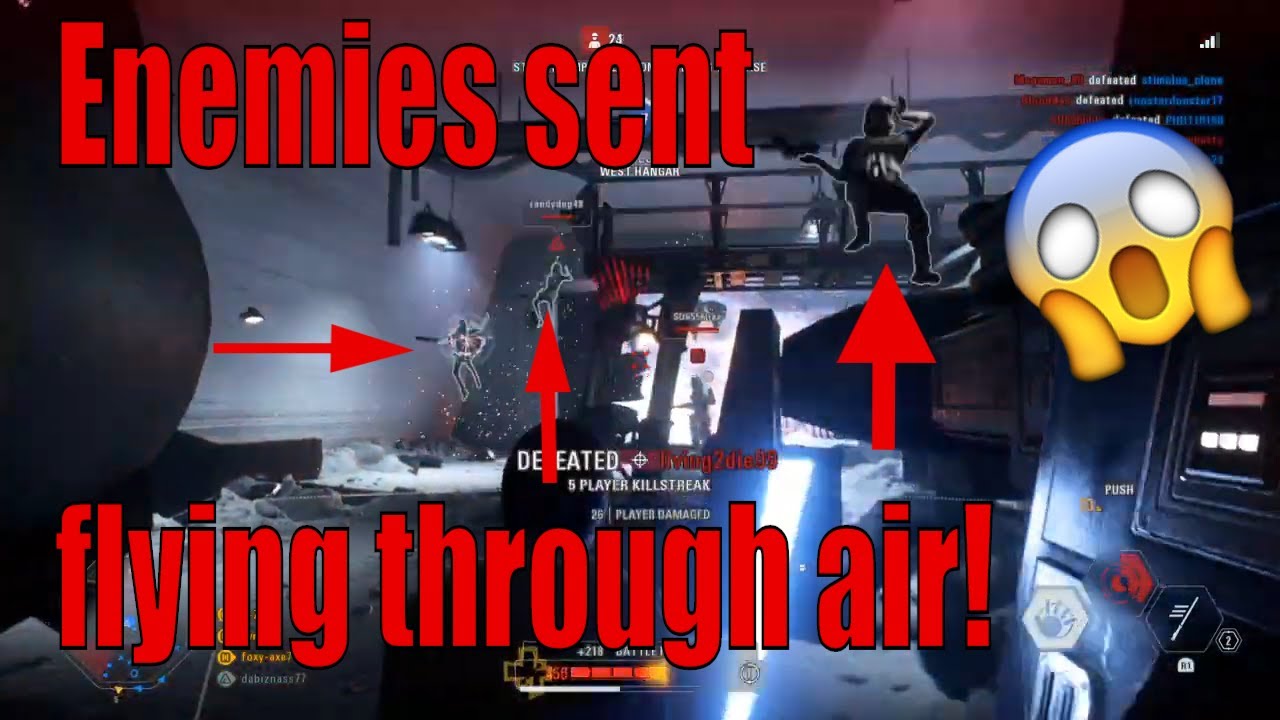 Enemies Sent Flying Through Air - YouTube