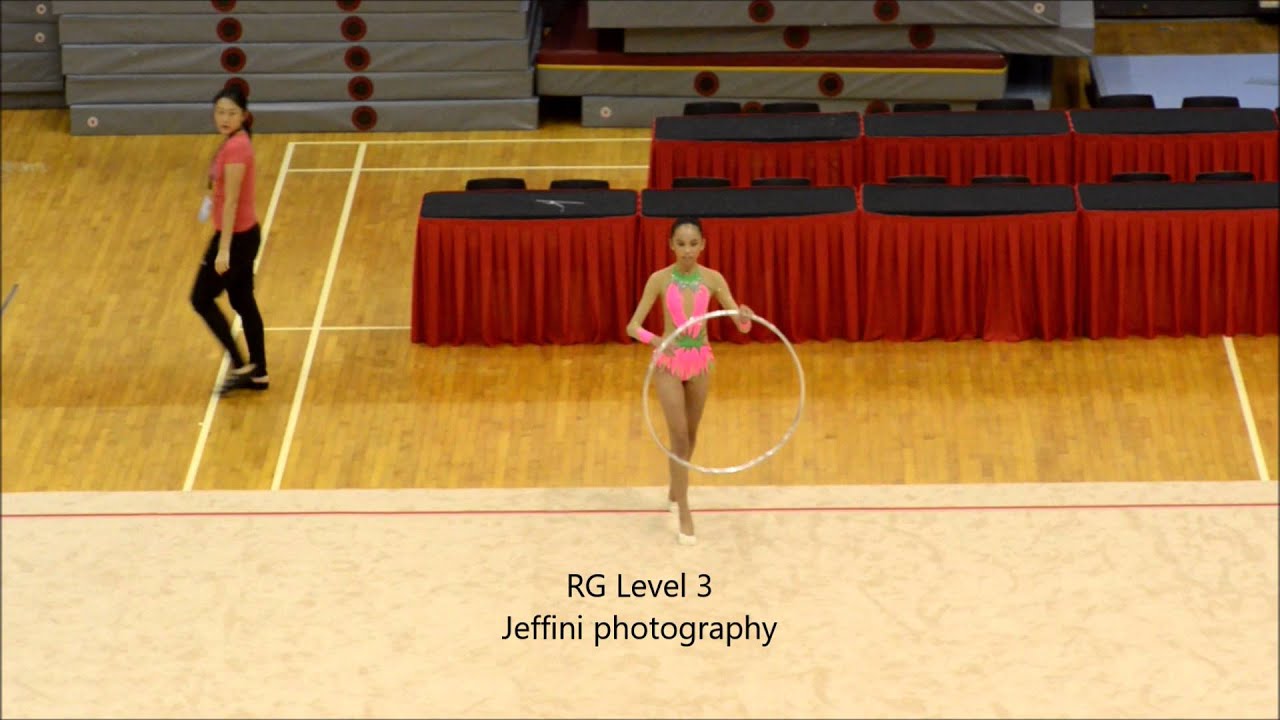 8th National Rhythmic Gymnastics 2016 RG Level 3 Hoop PT 2 by Jeffini ...