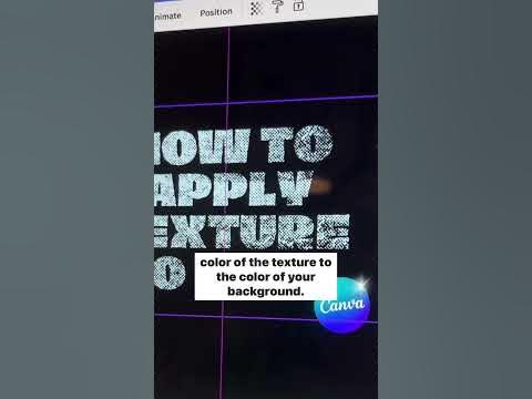 How to apply texture to text in Canva - YouTube