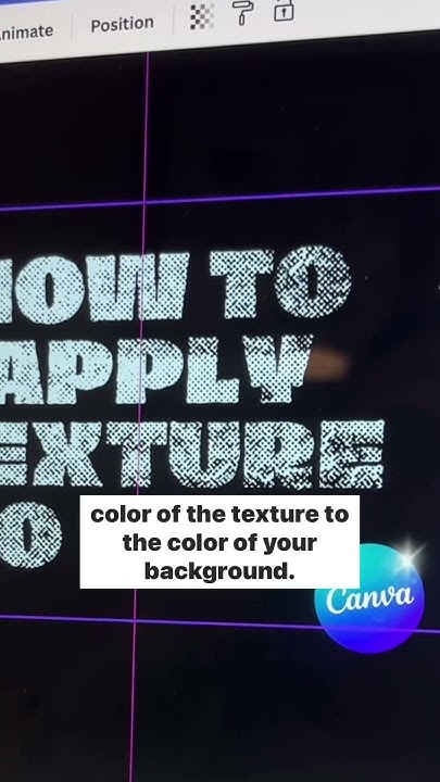 How to apply texture to text in Canva - YouTube