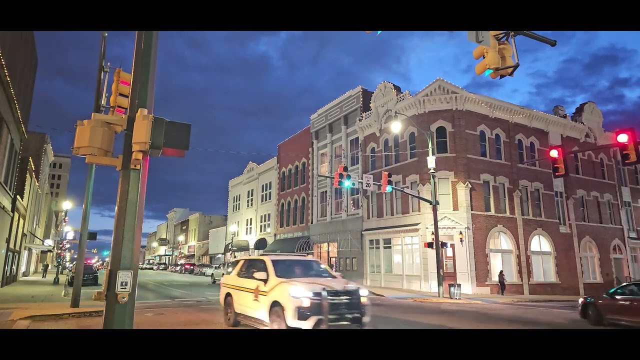 Sun setting over Anniston Alabama. - YouTube