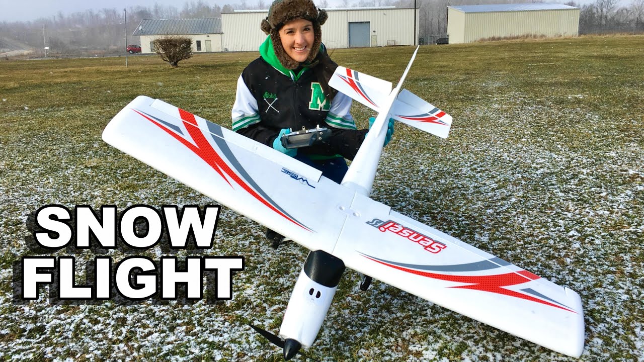 Abby Flying the Flyzone Sensei FS in a Snow Storm in 4K - TheRcSaylors ...