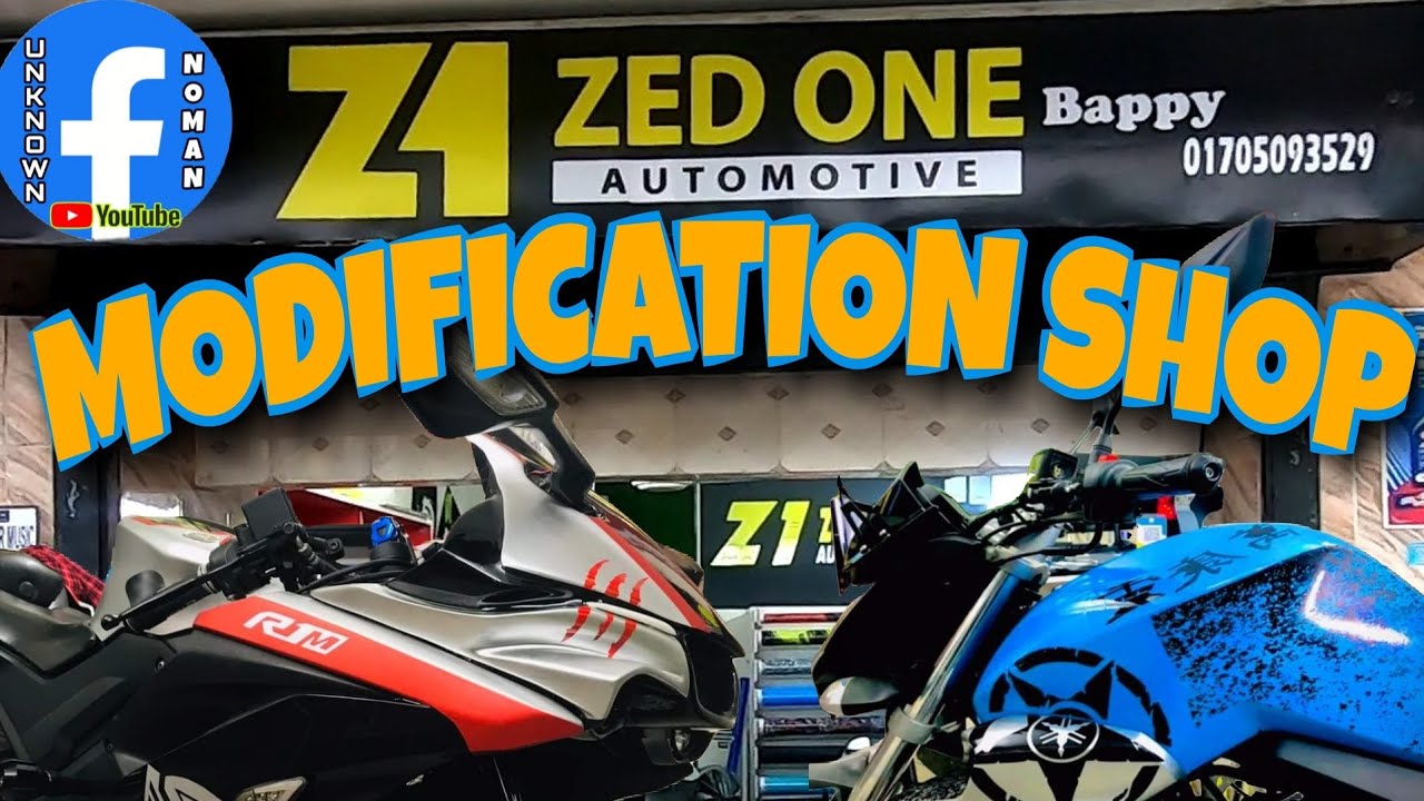 best bike modification shop and sticker shop in Khulna city - YouTube
