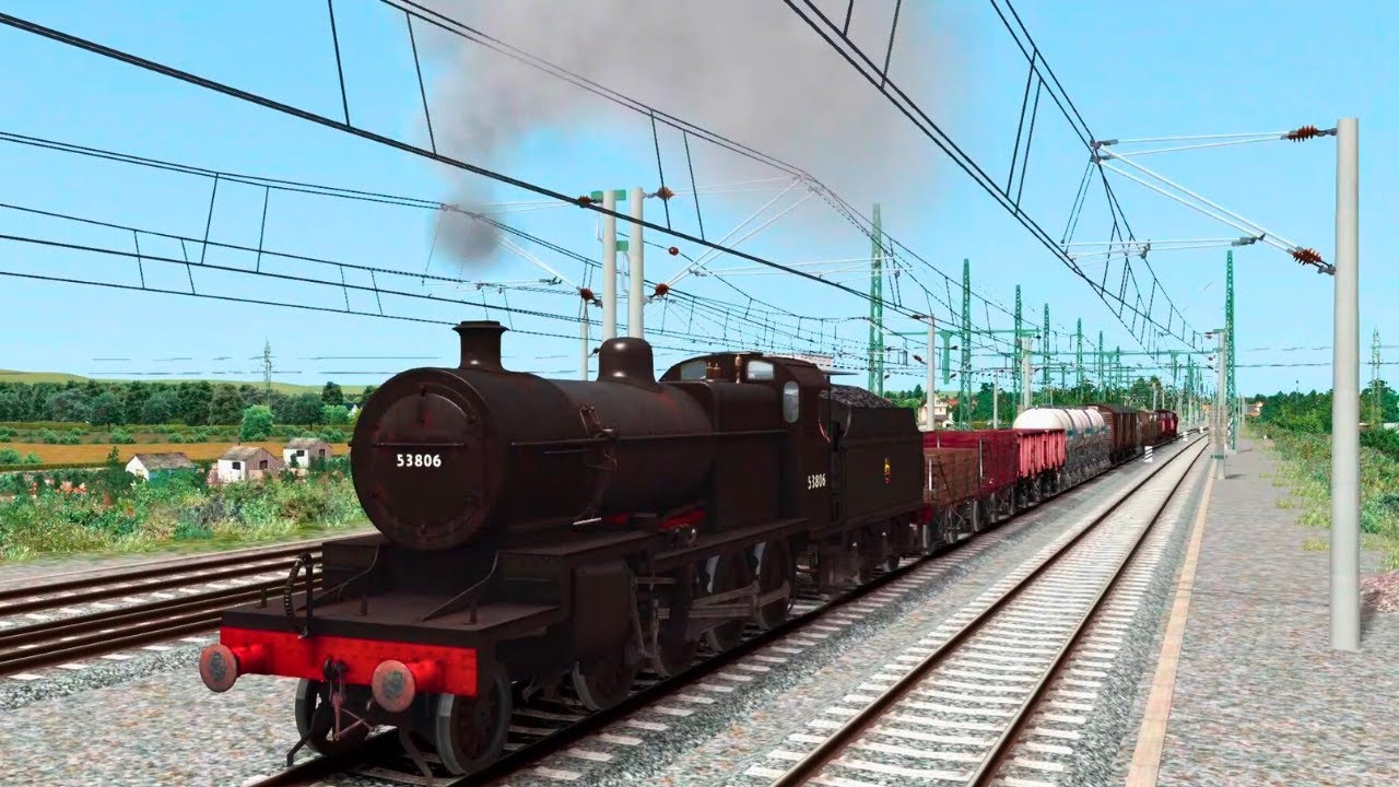 Steam Freight Train - Powerful Vintage Locomotive in Action - YouTube