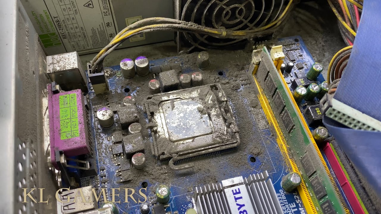 Satisfying Vacuum Clean Dust intel Pentium Dual Core E2180 GIGABYTE GA G31M-S2L - YouTube