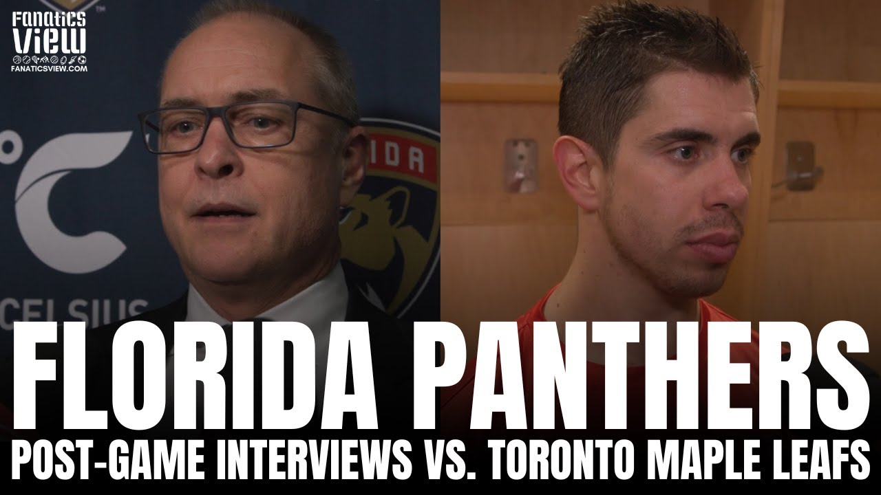 Paul Maurice, Evan Rodrigues & Florida Panthers React to Loss vs ...
