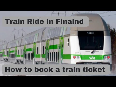 Train Ride in Finland. How to book train tickets.Train එකේ රවුමක් යන් # ...