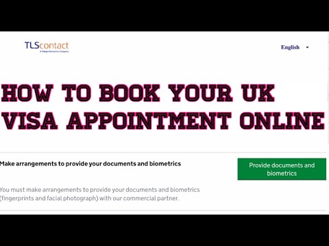 Book your UK visa appointment + Upload your documents to TLS website online - YouTube
