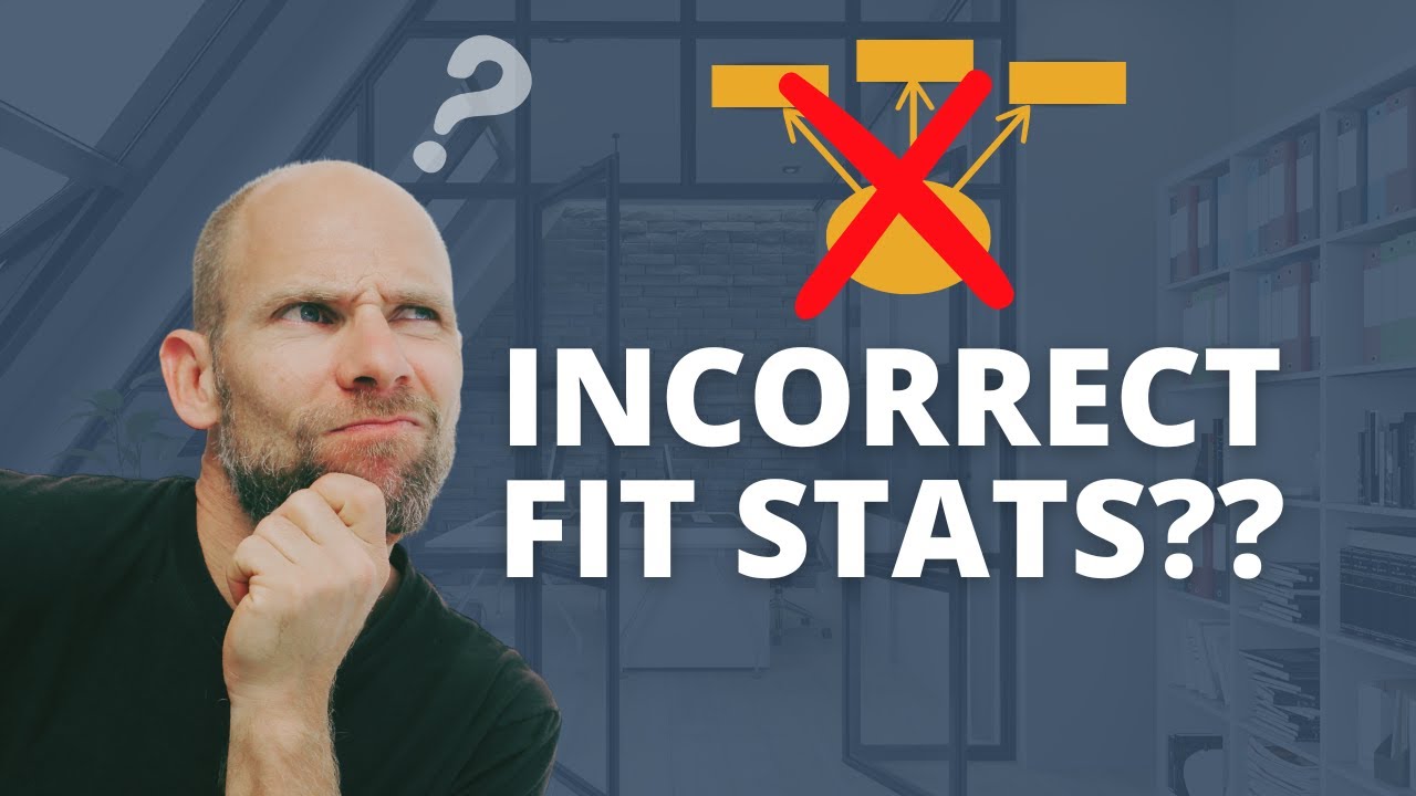 SEM: Incorrect Fit Statistics??? - YouTube