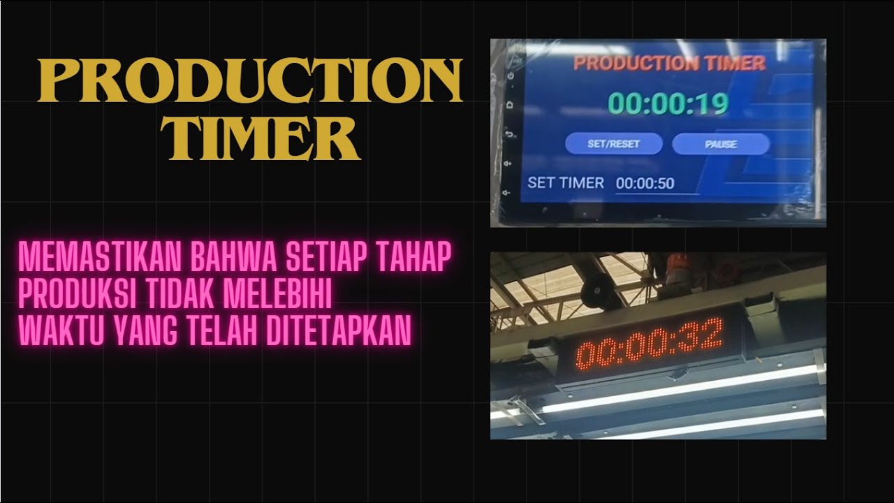 Production Timer - Mengontrol dan mengoptimalkan waktu yang dibutuhkan ...