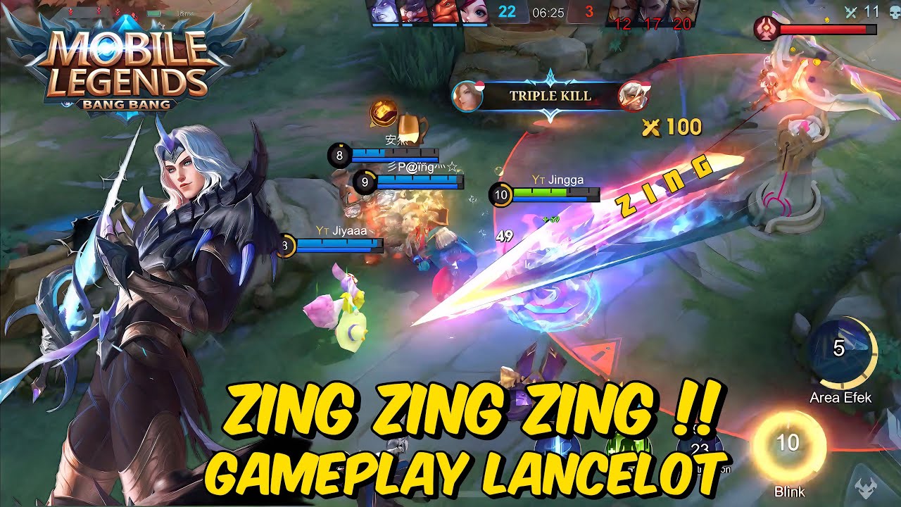 ZING ZING ZING ‼️ GAMEPLAY LANCELOT - Mobile Legends - YouTube
