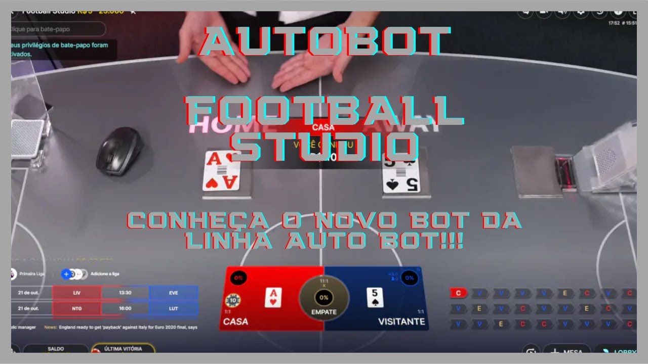 Auto Bot: Conheça o nosso novo robô para football studio!! (Seja ...
