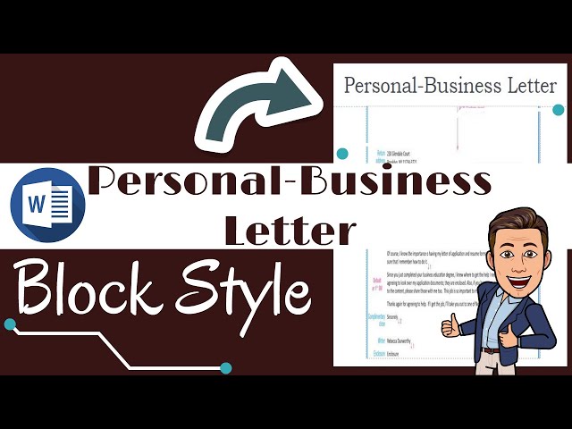 Personal Business Letter Format Block Style 28+ Modified Block Letter