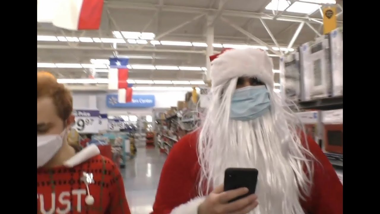 Santa gets kicked out of Walmart and riots - YouTube