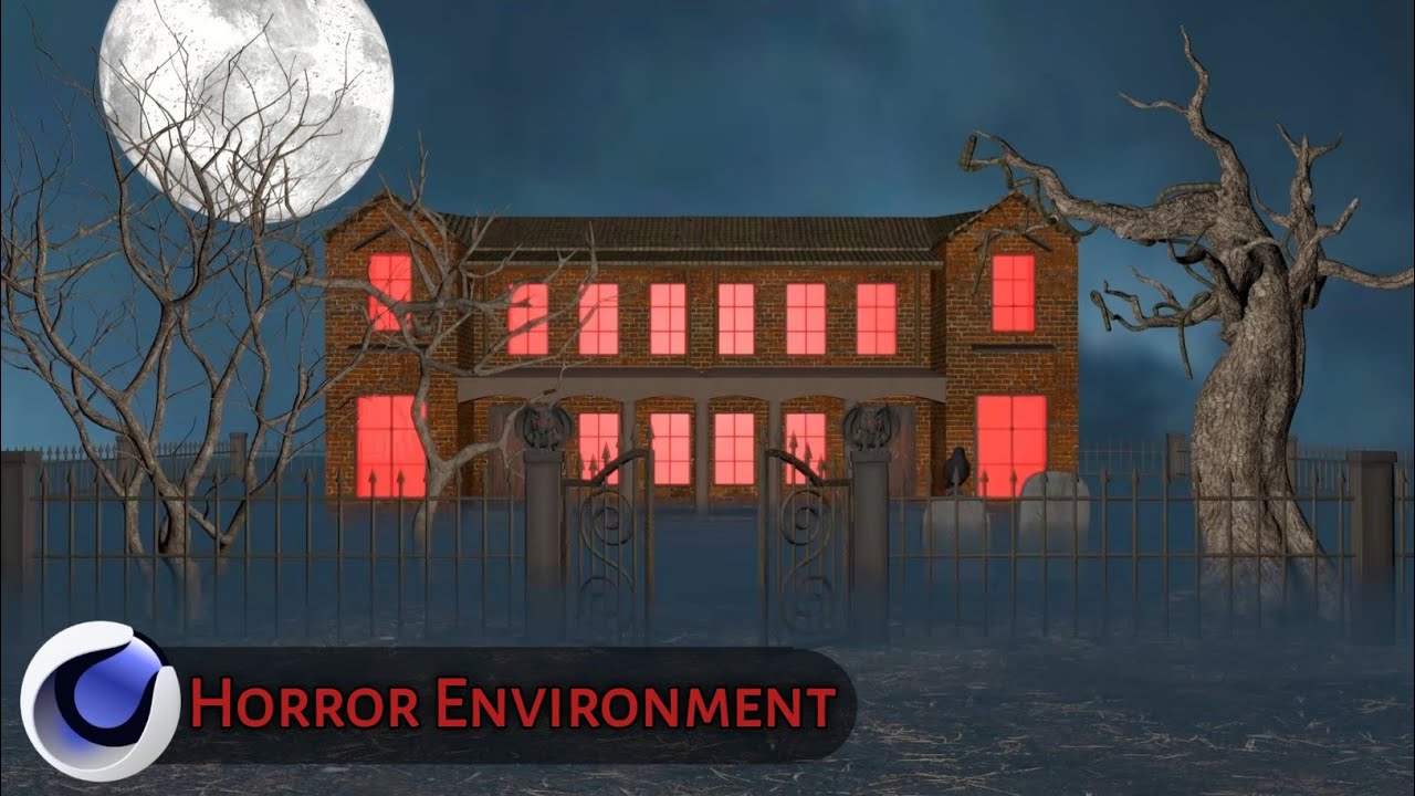 How To Make Horror Environment In Cinema 4D - Cinema 4D Tutorial - YouTube