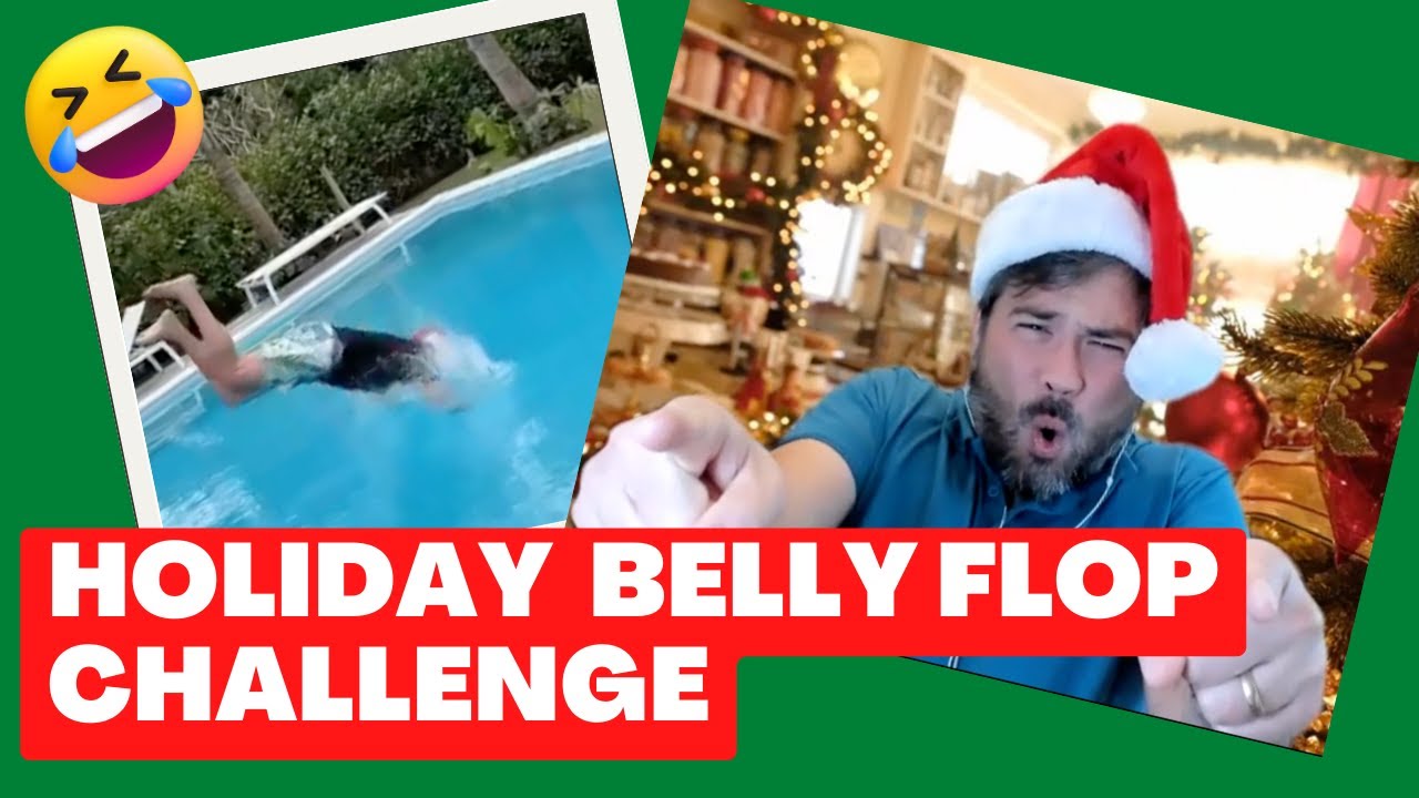 Flop for 2023 - The Holiday Belly Flop Challenge - YouTube
