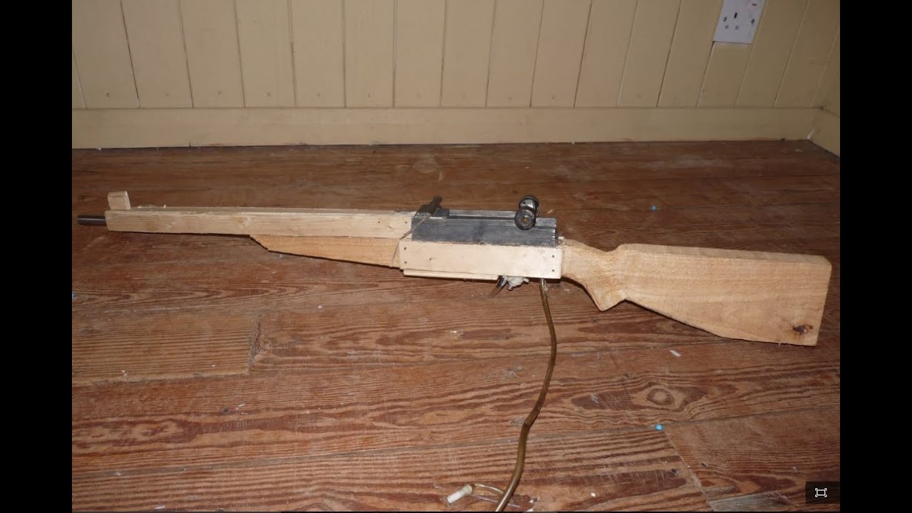 Homemade BB Gun- M1 Garand Style Rifle, Semi Auto, Clip Ejection Pre ...